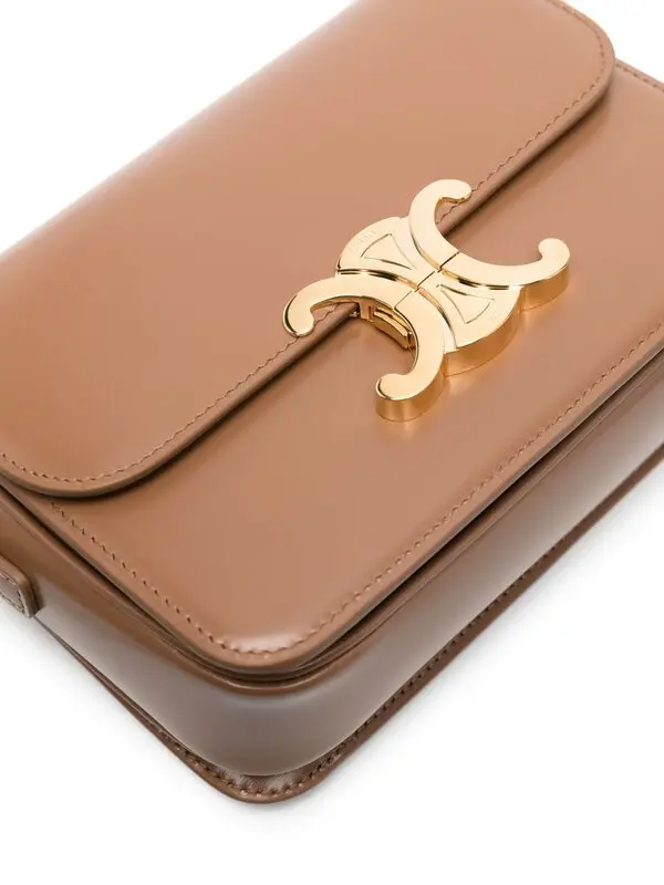 Celine Triomphe Teen Leather Shoulder Bag