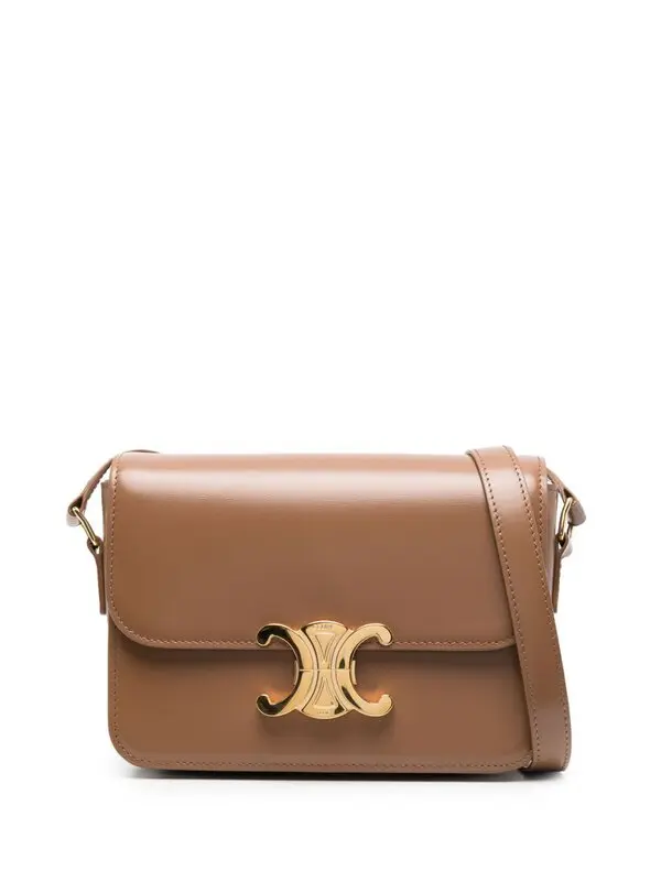 Celine Triomphe Teen Leather Shoulder Bag - Multicolor