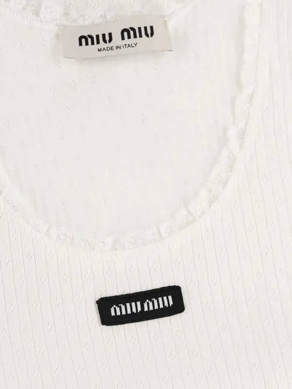 Miu Miu Log Octton Tank Top