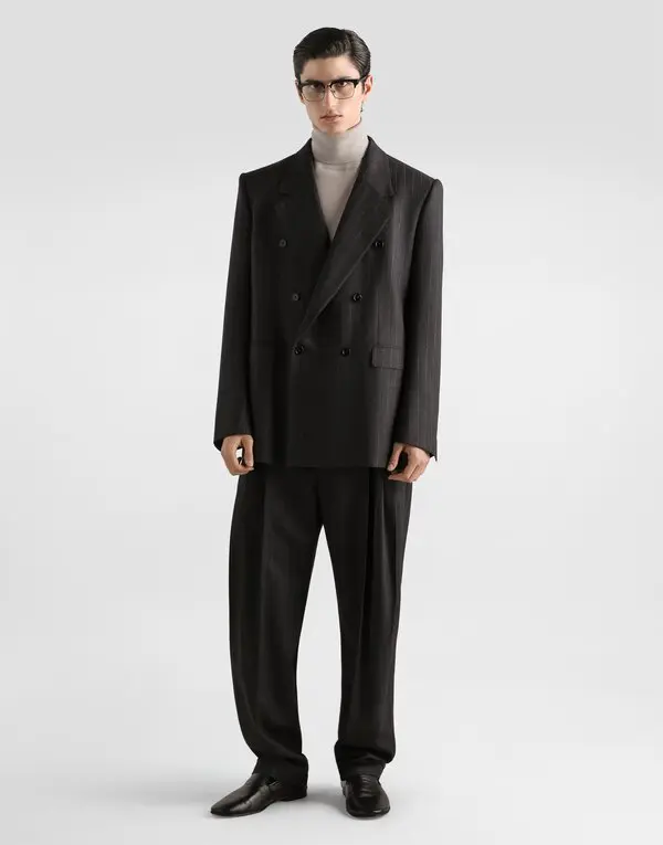 Dolce & Gabbana Pinstripe Virgin Wool Trousers