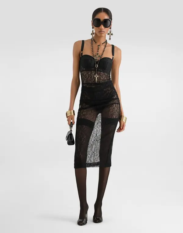 Dolce & Gabbana Lace Midi Dress