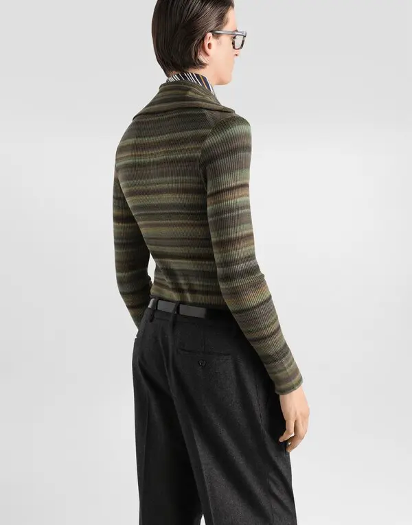 Dolce & Gabbana Ribbed Wool Cardigan