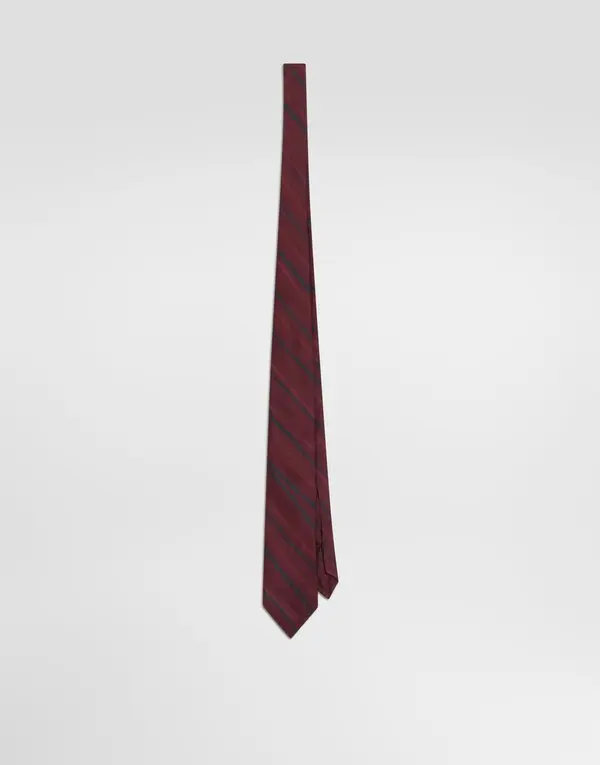 Dolce & Gabbana Striped-print Twill Tie - Multicolor