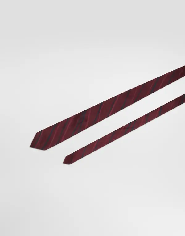 Dolce & Gabbana Striped-print Twill Tie - Multicolor