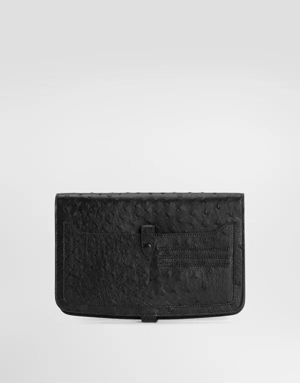 Dolce & Gabbana Ostrich Leather Clutch