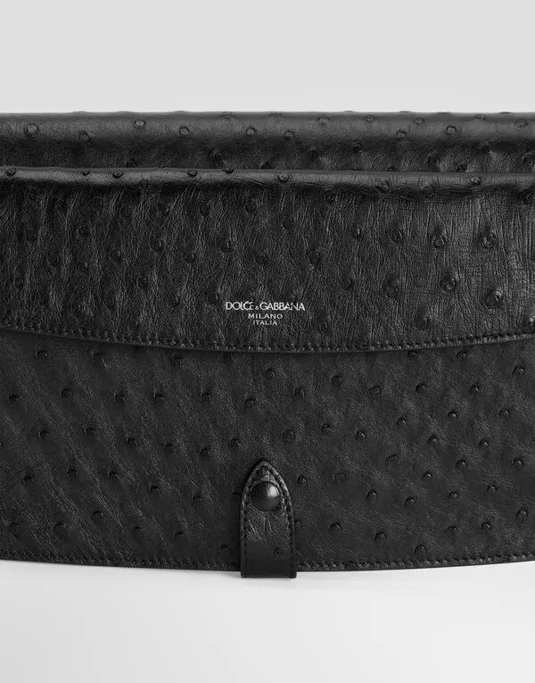 Dolce & Gabbana Ostrich Leather Clutch