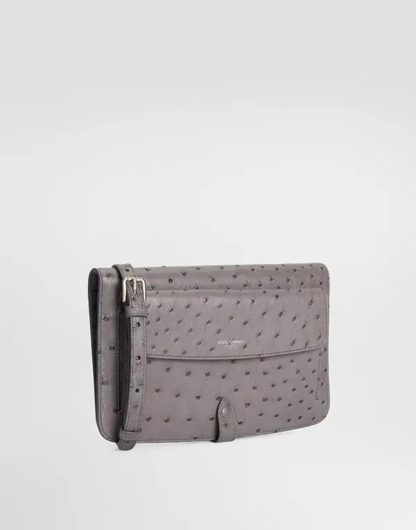 Dolce & Gabbana Ostrich Leather Clutch
