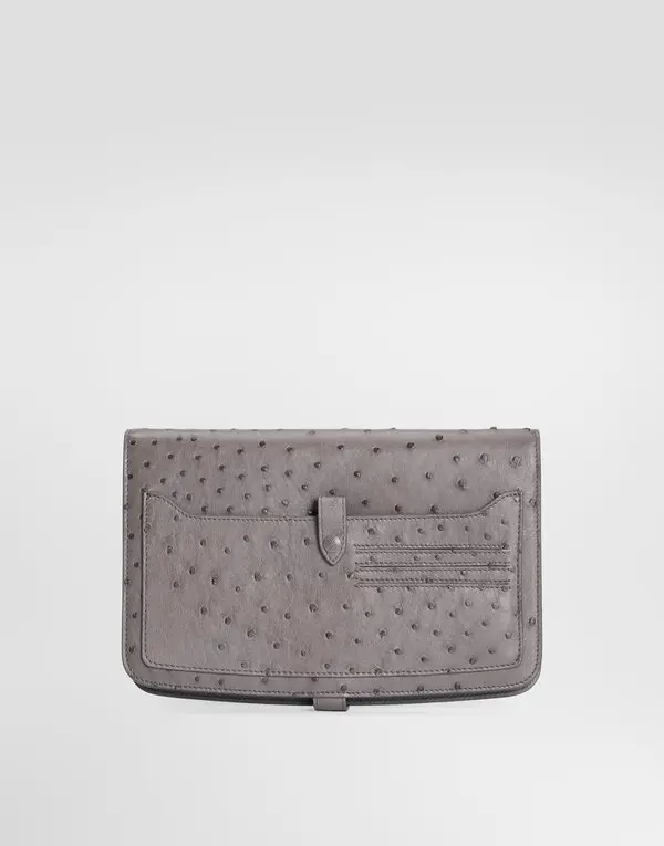 Dolce & Gabbana Ostrich Leather Clutch