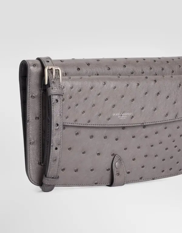 Dolce & Gabbana Ostrich Leather Clutch