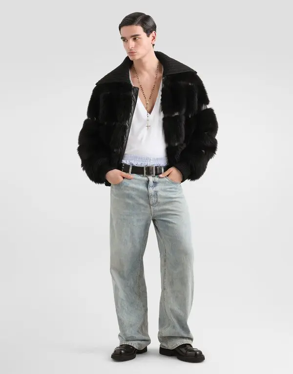 Dolce & Gabbana Fur Bomber Jacket