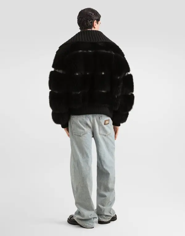 Dolce & Gabbana Fur Bomber Jacket