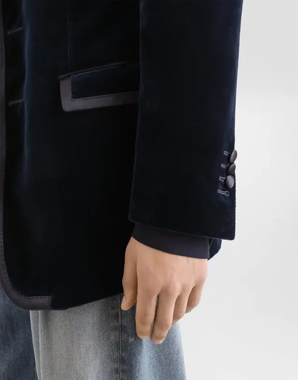 Dolce & Gabbana Sicilia Single-breasted Tuxedo Jacket In Velvet