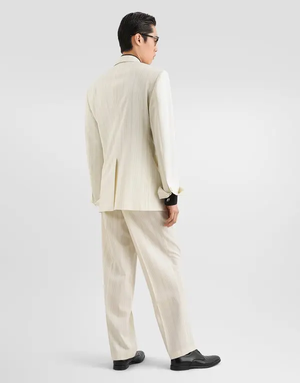 Dolce & Gabbana Crêpe De Chine Gold Shirt
