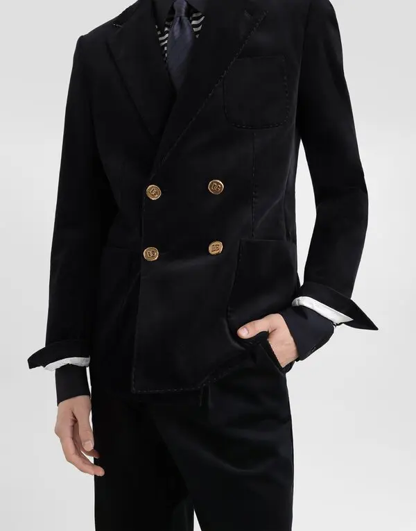 Dolce & Gabbana Portofino Double-breasted Velvet Jacket