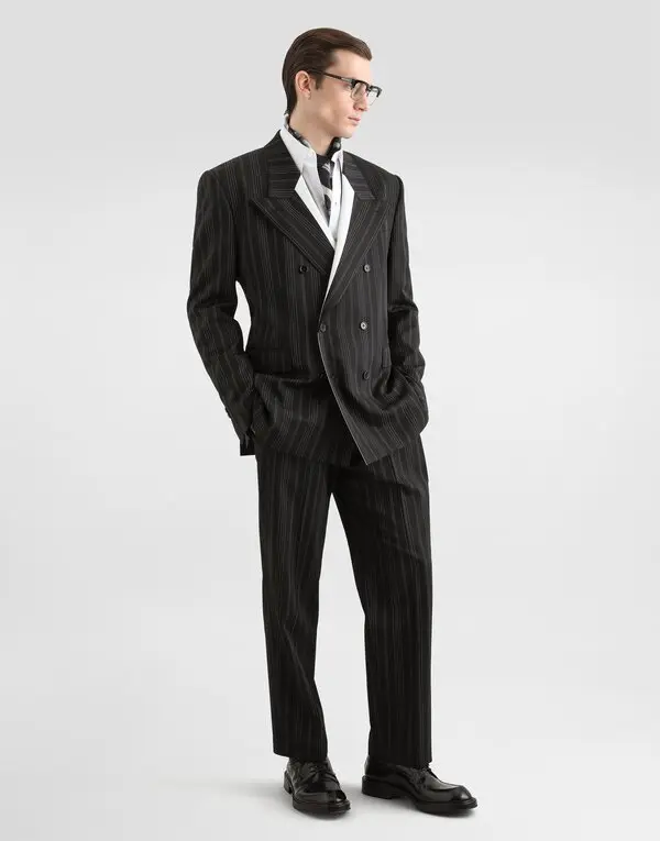 Dolce & Gabbana Pinstripe Wool Trousers