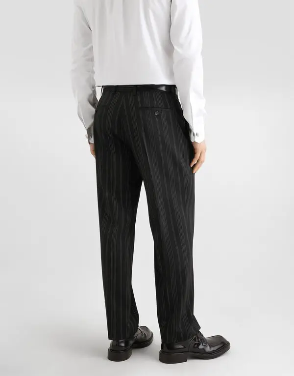 Dolce & Gabbana Pinstripe Wool Trousers