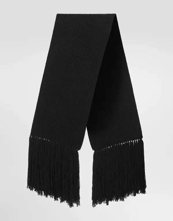 Dolce & Gabbana Virgin Wool English Rib-knit Scarf