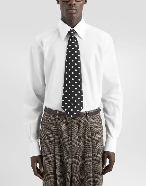 Dolce & Gabbana Polka Dot-print Silk Twill Tie - Multicolor