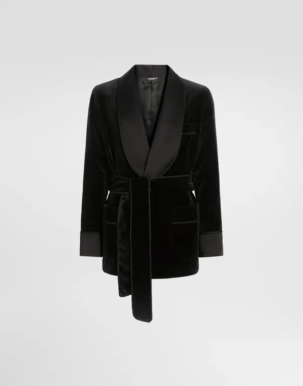 Dolce & Gabbana Velvet Sicilia Light Jacket