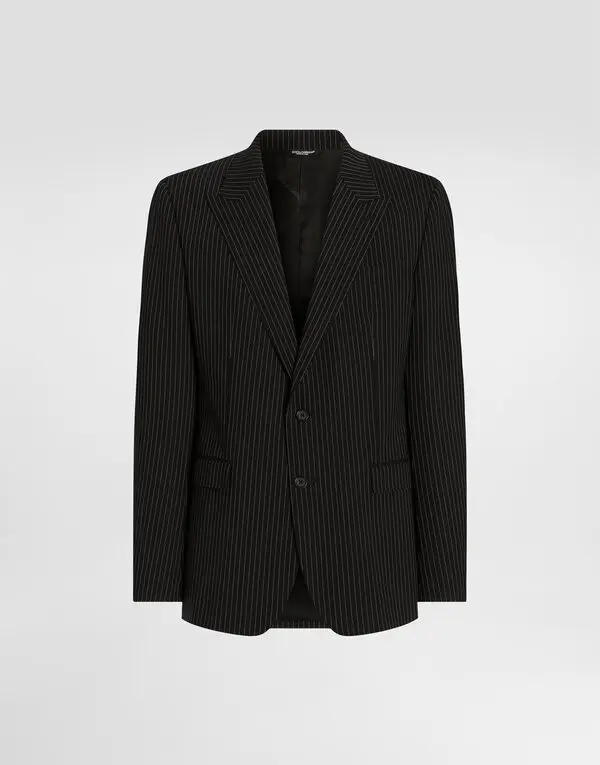 Dolce & Gabbana Martini Light Single-breasted Pinstripe Wool Jacket