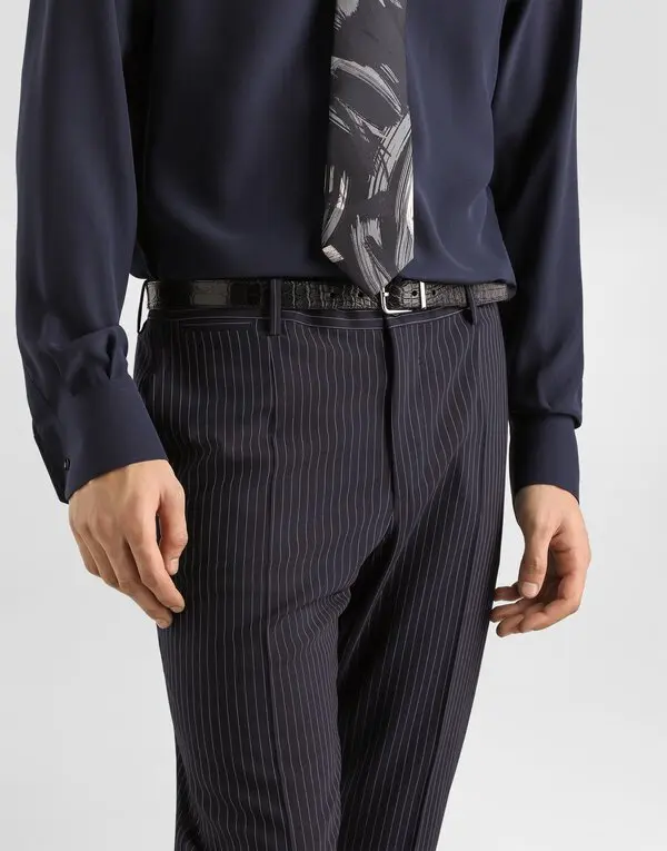 Dolce & Gabbana Wool Pinstripe Trousers