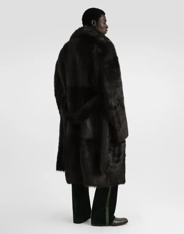 Dolce & Gabbana Long-haired Shearling Coat