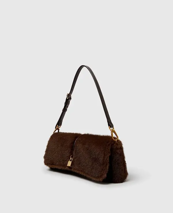 Stella McCartney Ryder Mink Pochette Shoulder Bag