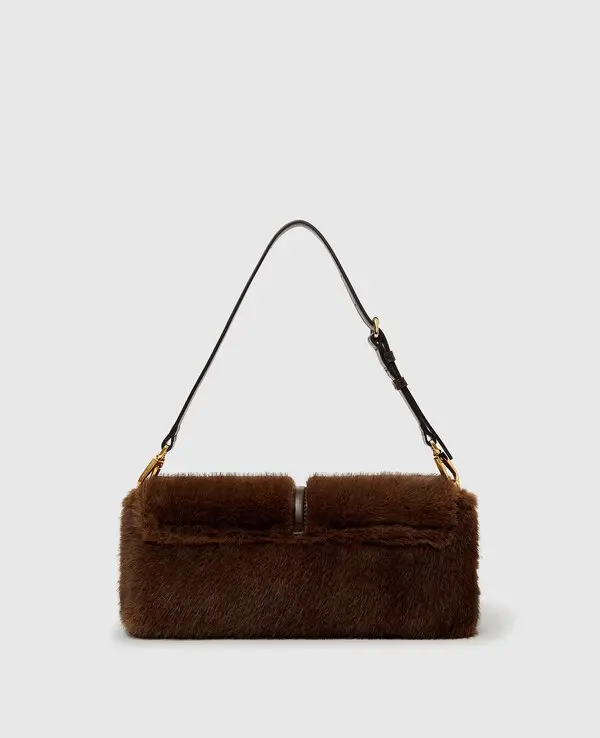 Stella McCartney Ryder Mink Pochette Shoulder Bag