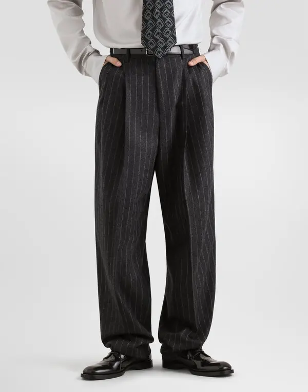 Dolce & Gabbana Pinstripe Flannel Trousers