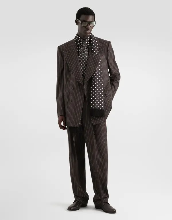 Dolce & Gabbana Pinstripe Wool Trousers