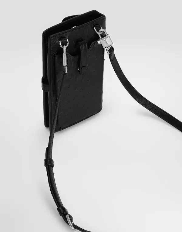 Dolce & Gabbana Ostrich Leather Crossbody Minibag