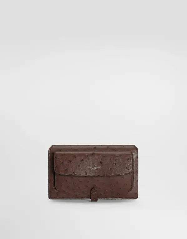 Dolce & Gabbana Ostrich Leather Crossbody Minibag