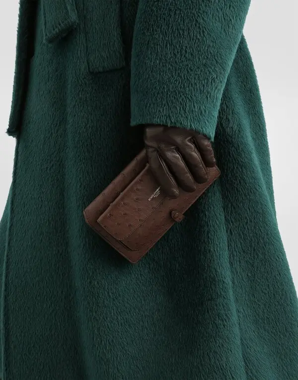 Dolce & Gabbana Ostrich Leather Crossbody Minibag