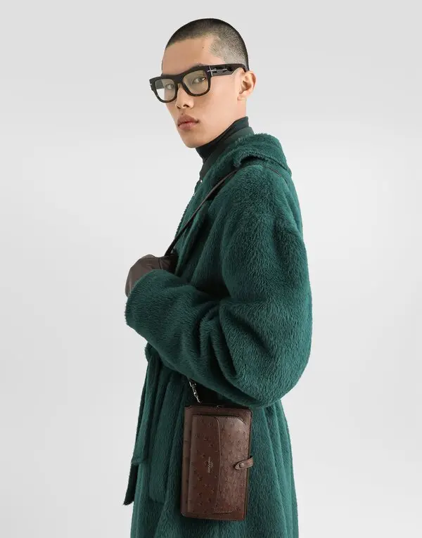 Dolce & Gabbana Ostrich Leather Crossbody Minibag