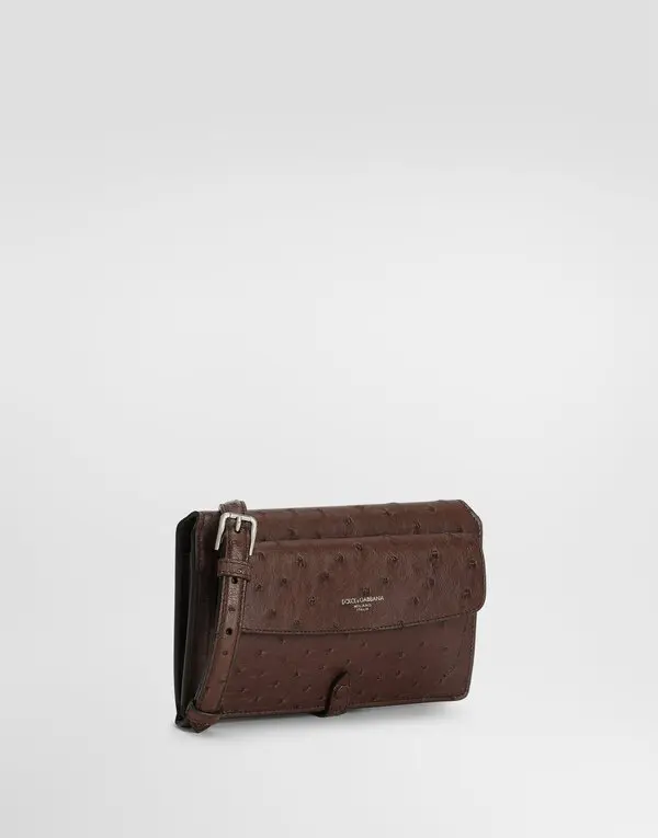 Dolce & Gabbana Ostrich Leather Crossbody Minibag