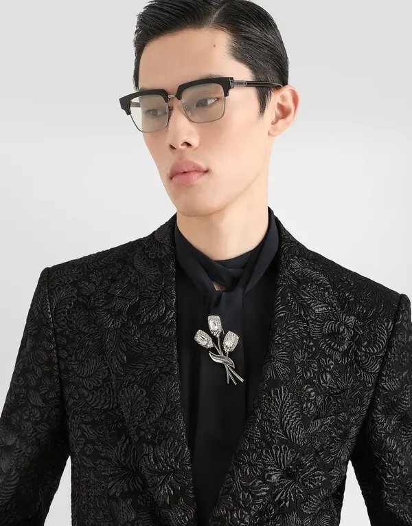 Dolce & Gabbana Sicilia Light Single-breasted Brocade Jacket