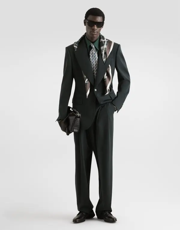 Dolce & Gabbana Single-breasted Micro-rib Jacket