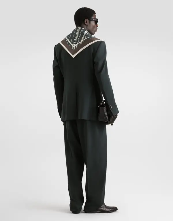 Dolce & Gabbana Single-breasted Micro-rib Jacket