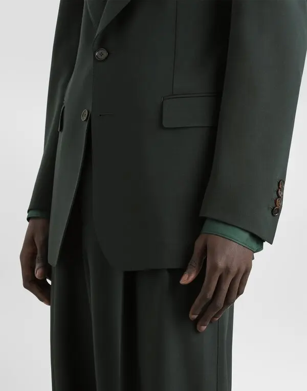 Dolce & Gabbana Single-breasted Micro-rib Jacket