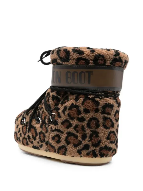 Moon Boot Icon Low Leopard Print Snow Boots