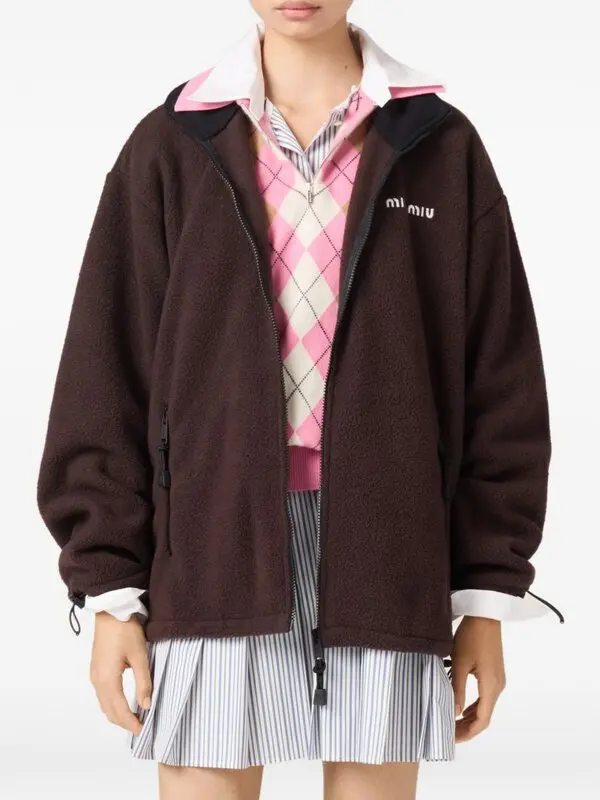 Miu Miu Fleece Blouson Jacket