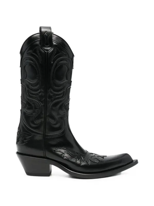 Acne Studios Leather Cowboy Boots