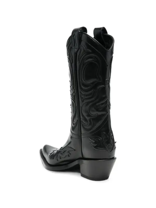 Acne Studios Leather Cowboy Boots