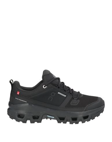 On Cloudrock Low Wp Sneakers Size Textile Fibers, Synthetic Material - Black