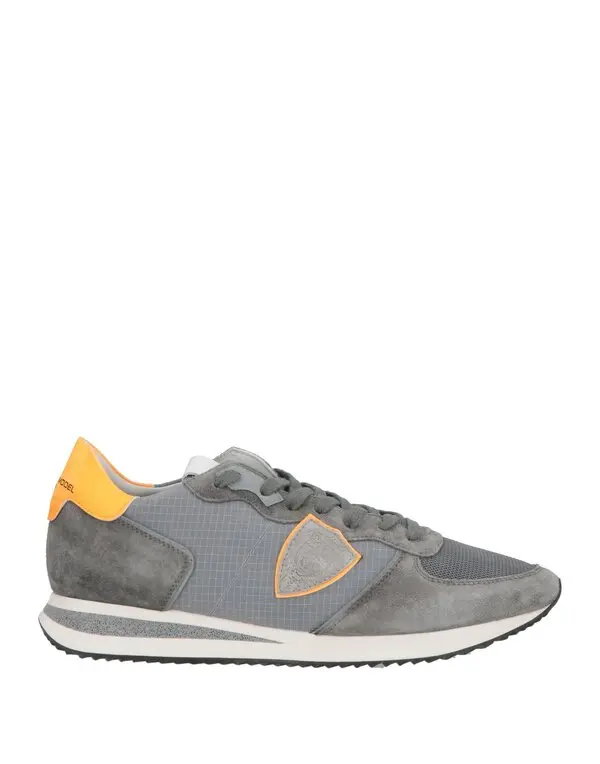 Philippe Model Sneakers Charcoal Size Leather, Textile Fibers