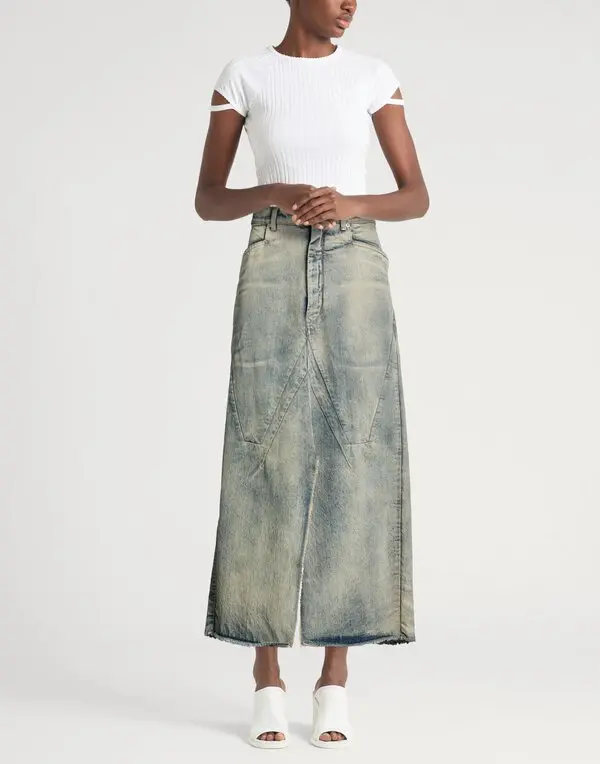 Rick Owens Denim Skirt Size Cotton