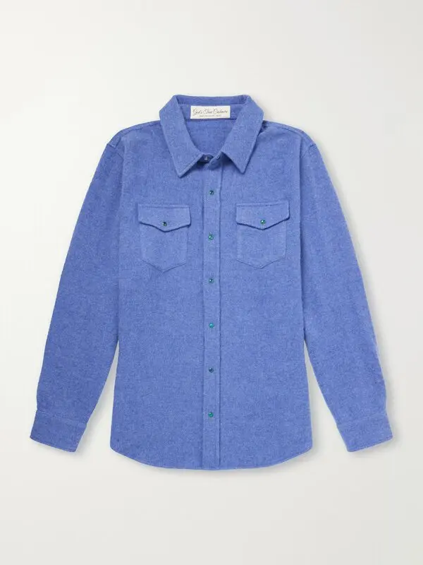 GOD'S TRUE CASHMERE Cashmere Shirt - Blue