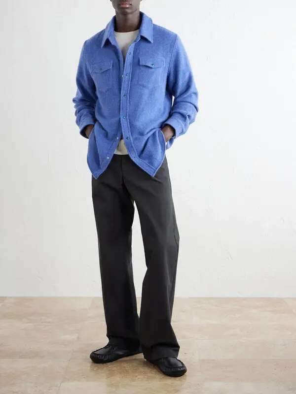 GOD'S TRUE CASHMERE Cashmere Shirt - Blue