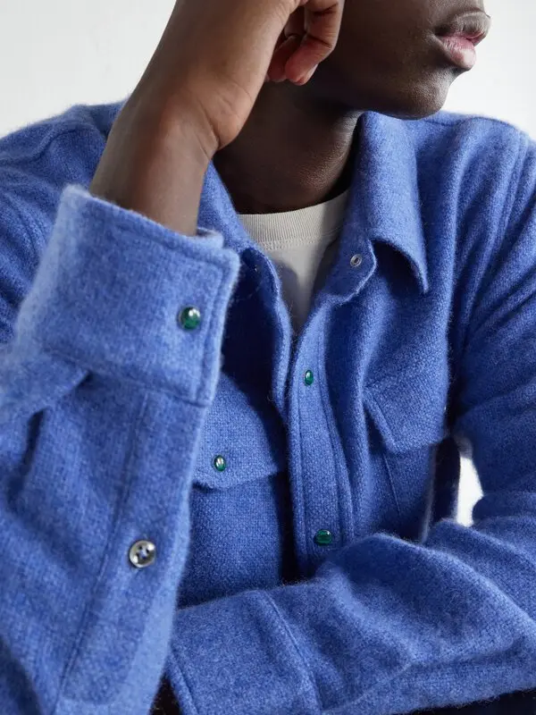 GOD'S TRUE CASHMERE Cashmere Shirt - Blue