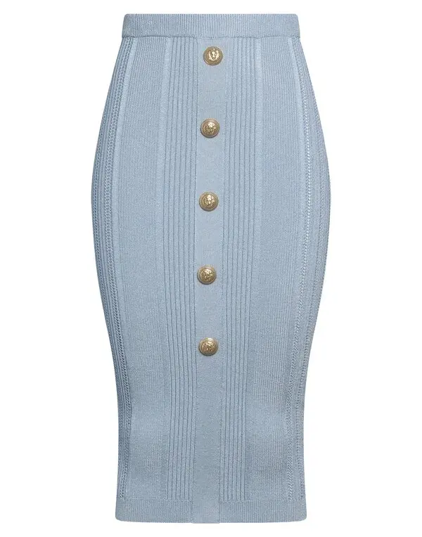 Balmain Midi Skirt Size Viscose, Polyester